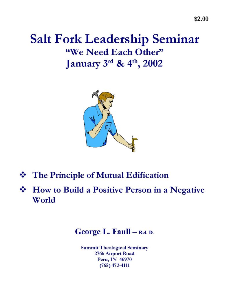 We Need Each Other Booklet – Summit Store